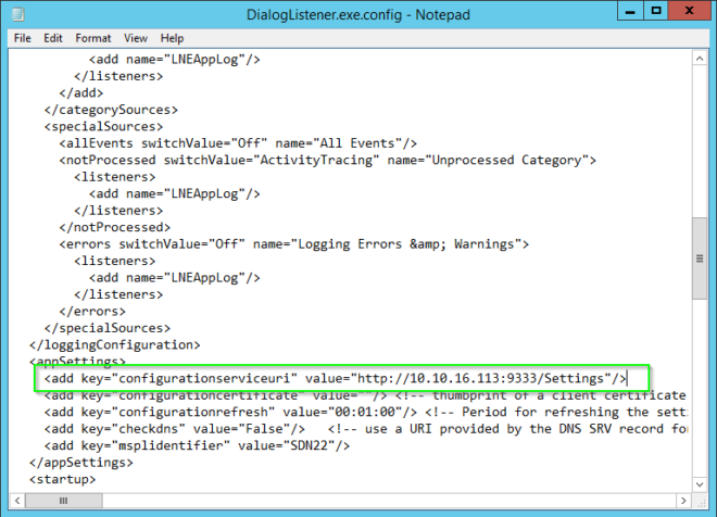 Change the Skype4B SDN Interface Listener Config URL without re-installing - UcMadScientist.com