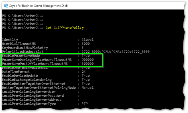 Polycom VVX "Out of Hours" Power Saving feature and Skype for Business ...