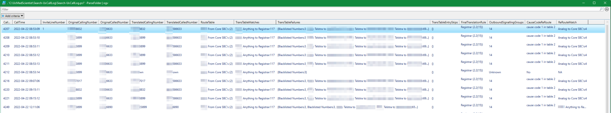 Faster Sonus/Ribbon Log File Analysis with PowerShell - UcMadScientist.com